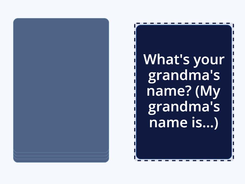 Talk About Family Speaking Cards