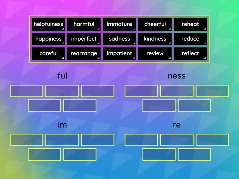 3rd grade word sort - Group sort