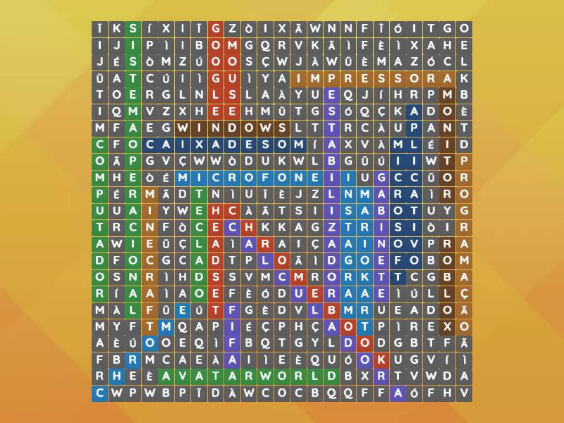 Hardware e software - Wordsearch