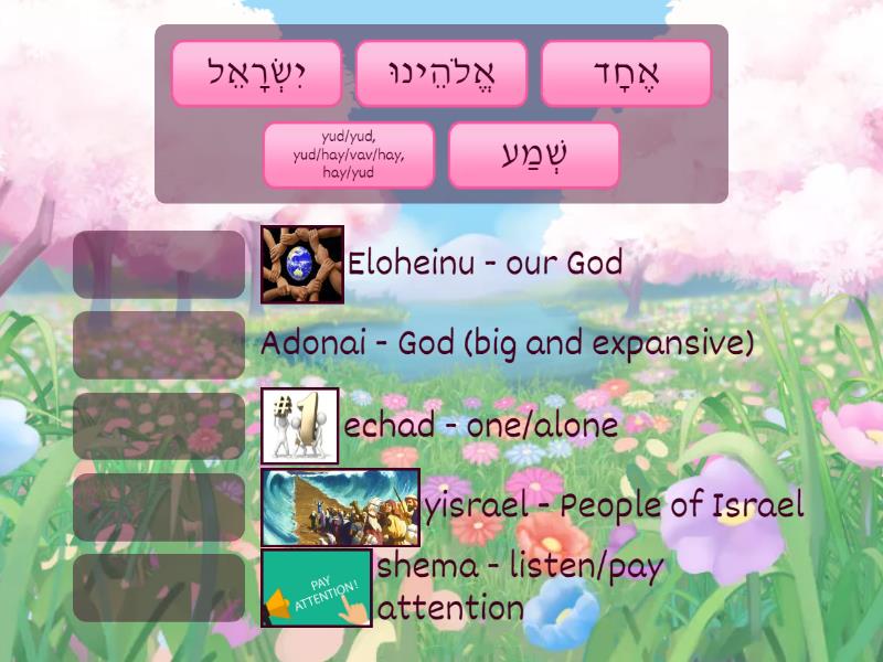 Shema Vocabulary - Match up