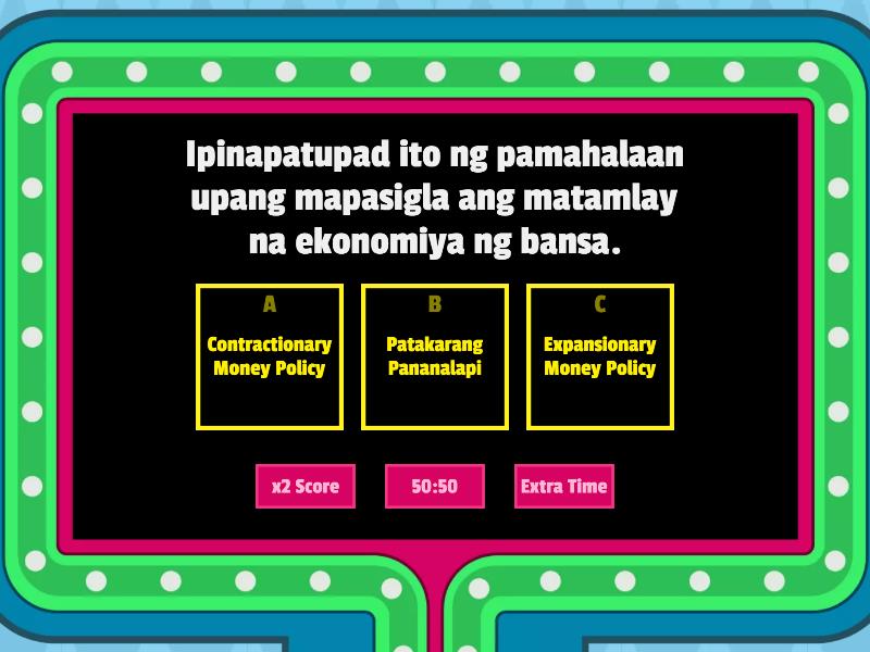 Patakarang Pananalapi - Concurso de preguntas