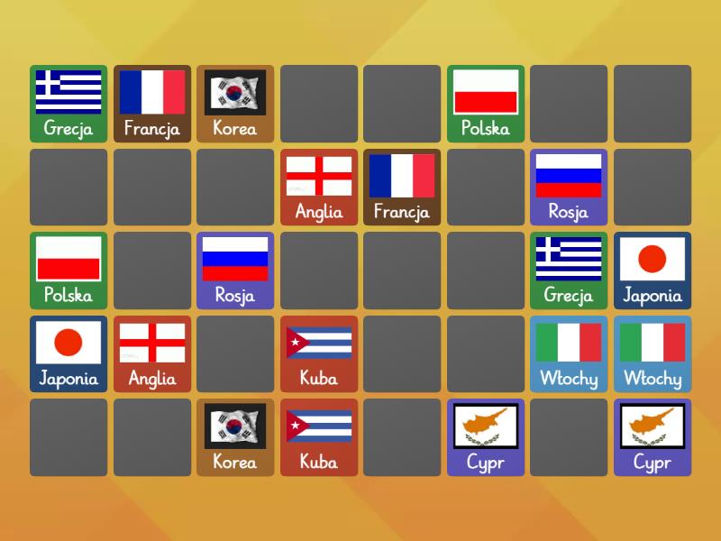 kraje memory - Parejas