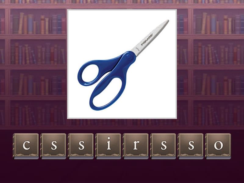 School objects - Anagrama