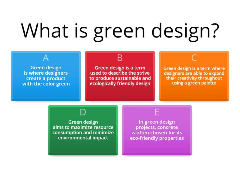Green Design - Quiz