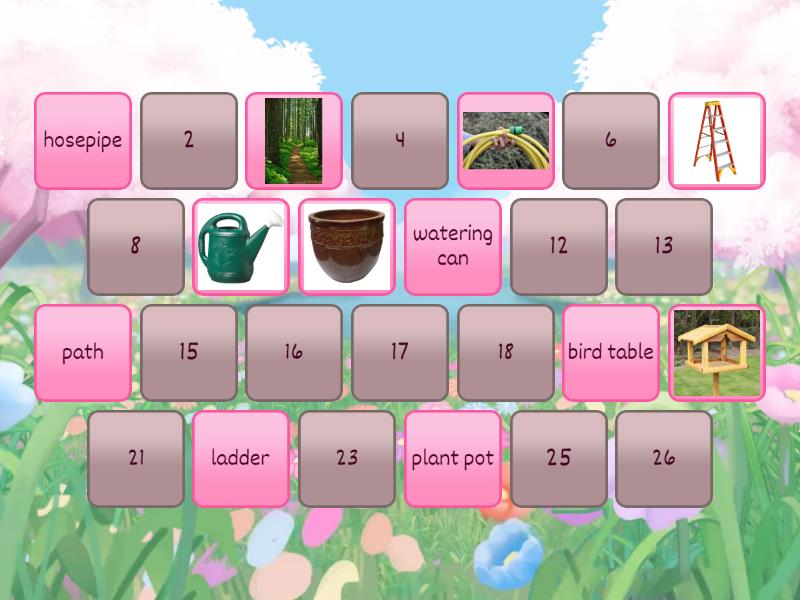 pu 1 unit 8 it the garden matching - Matching pairs