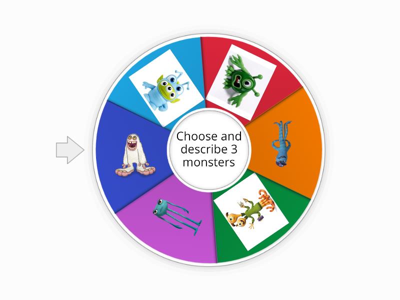 Monsters - Spin the wheel