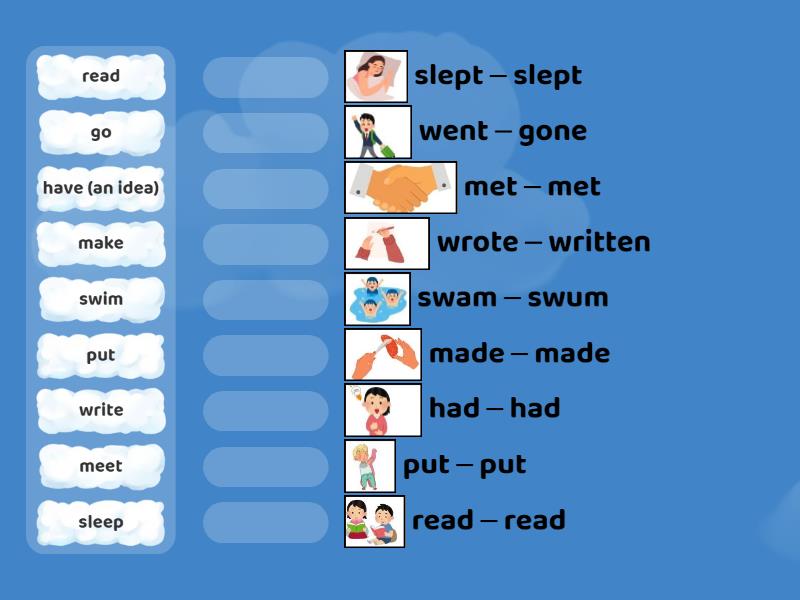 Basic Irregular Verbs 02 - Match up