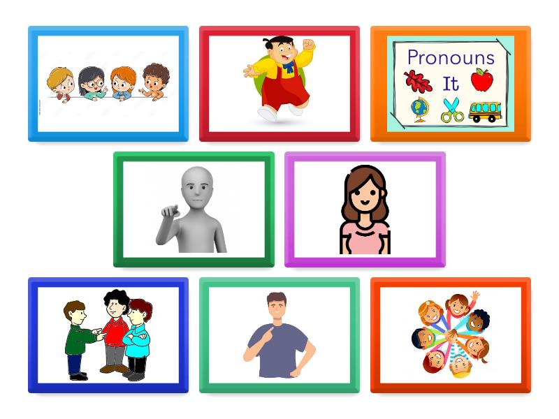 PERSONAL PRONOUNS - Flip tiles