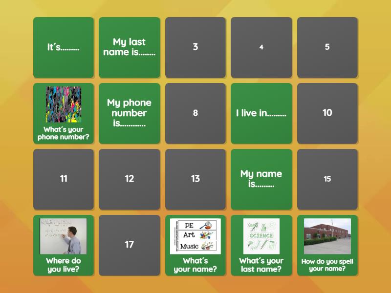 Practice Test- memory game - Matching pairs