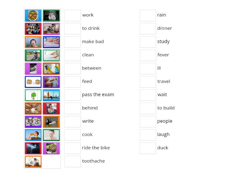 English words 1 modul - Match up