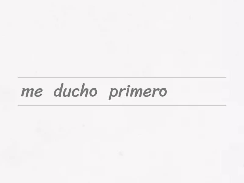 Cómo te preparas - Unjumble