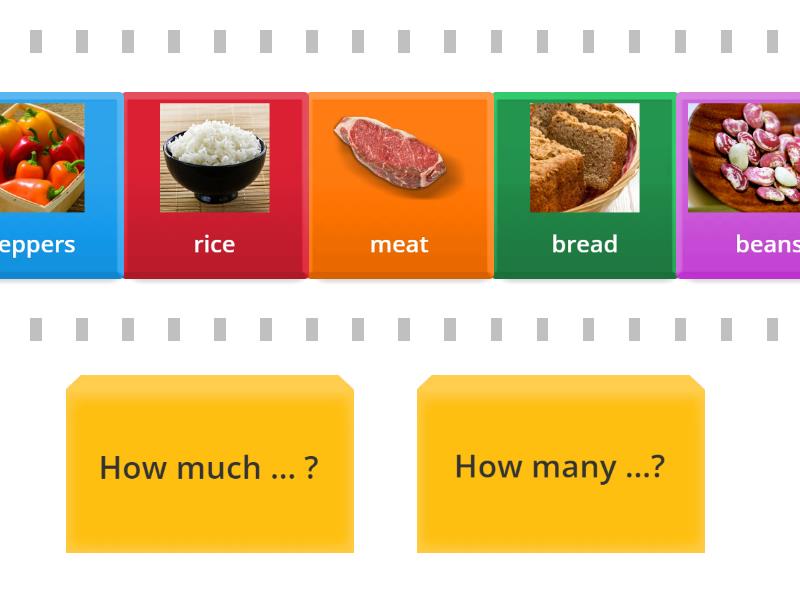 How much/How many? - Speed sorting