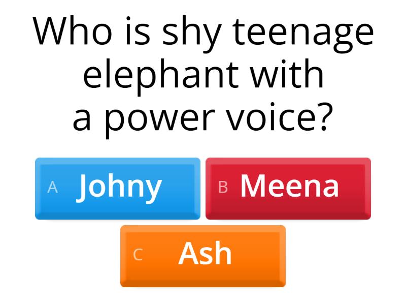 "SING" - Quiz