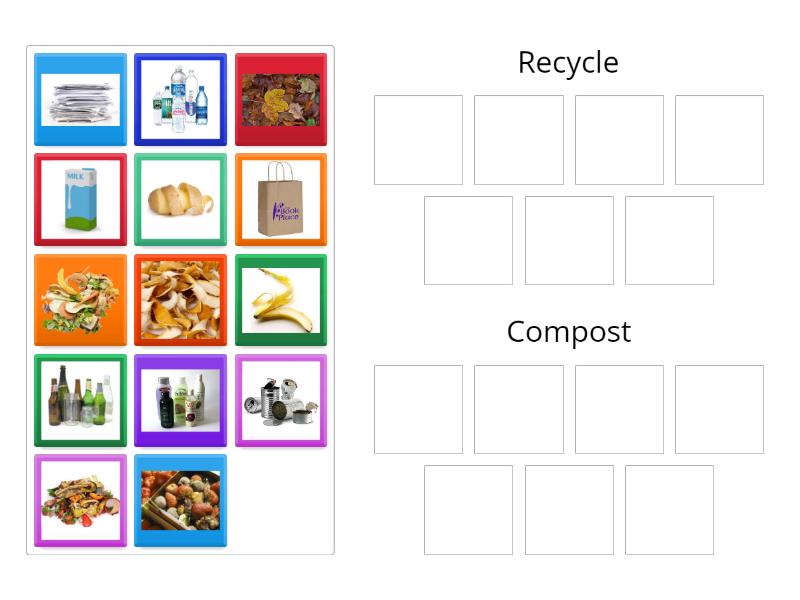 Recycle vs Compost - Group sort