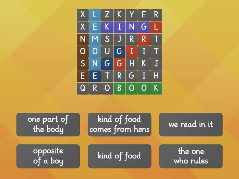 word puzzles - Wordsearch