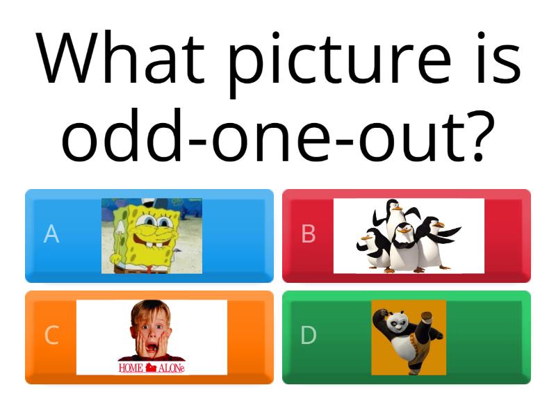 Odd one out starter - Quiz