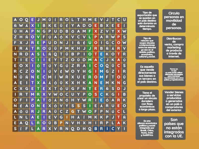 CONCEPTOS - Wordsearch