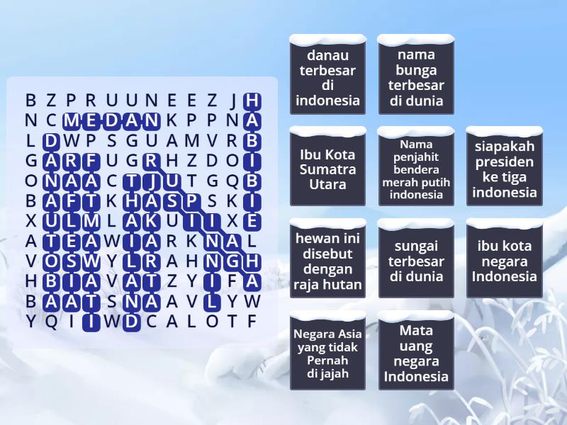 Games Literasi - Wordsearch