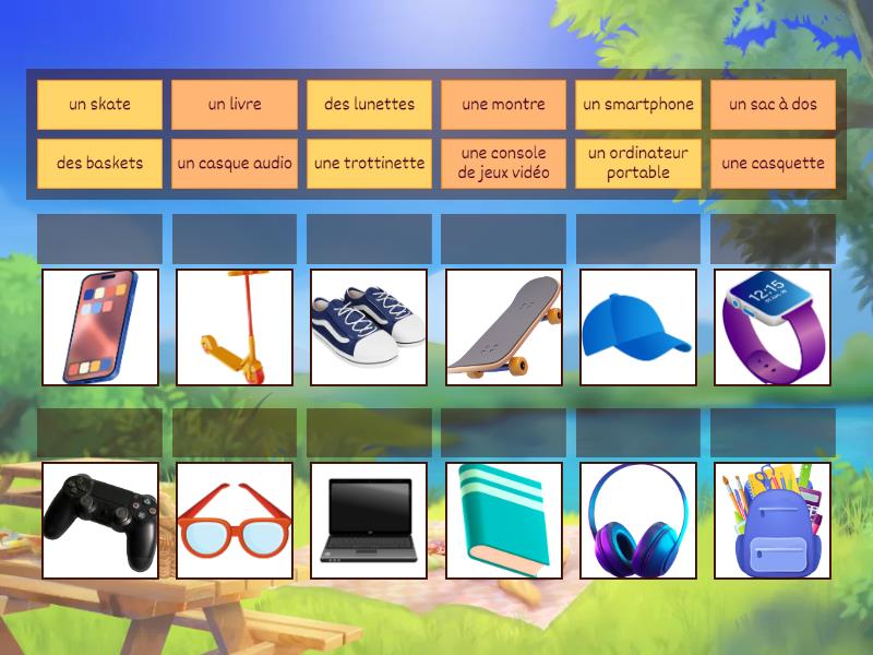 Les objets - Match up