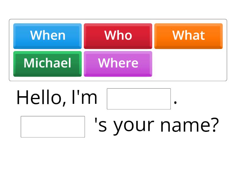 Wh - questions - Completar la frase