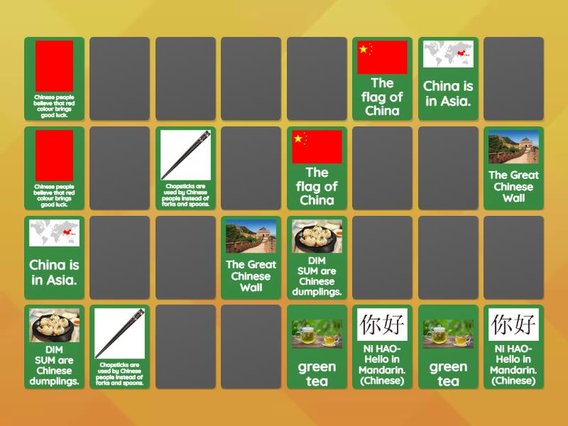 China - Matching pairs