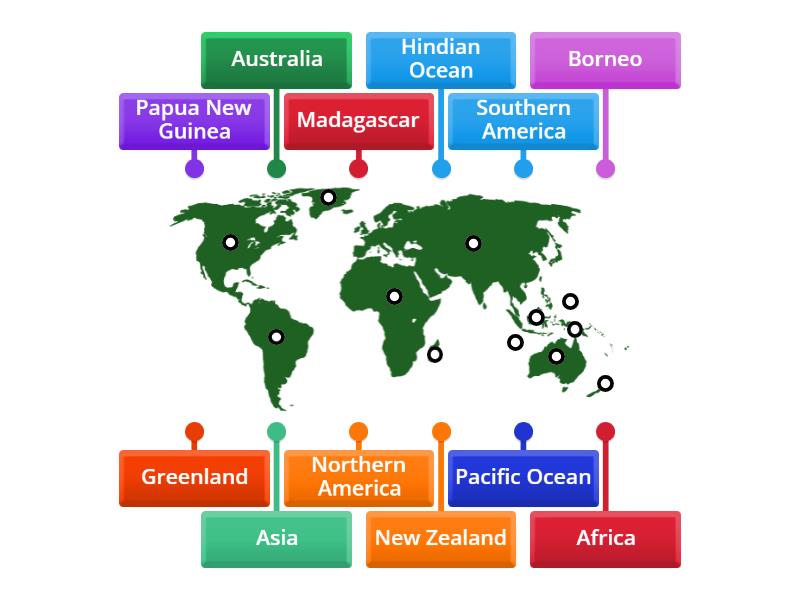 Label the Map! - Labelled diagram