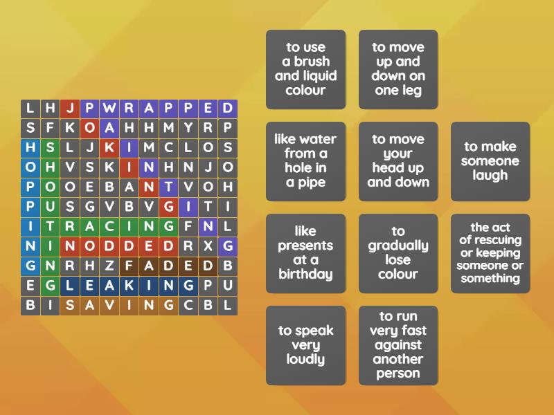 S&A Sort 15 Open and Closed Syllables and Inflected Endings - Wordsearch