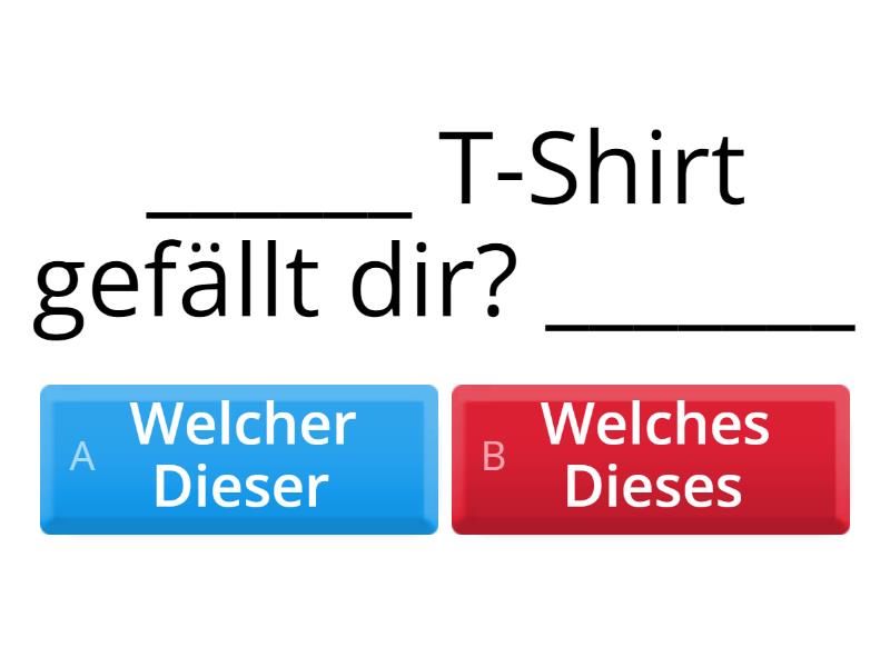 Welche... - Quiz