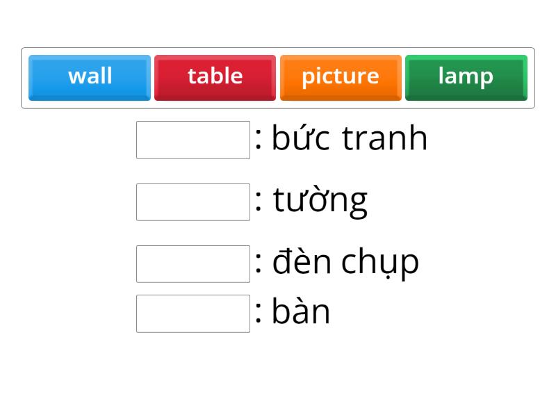 3A- Funiture and preposition of place - Complete the sentence