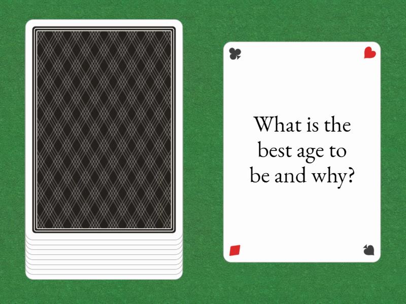 UI1: Talking about age and ageing - Speaking cards