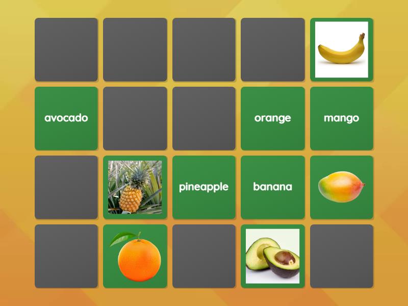 Ren-Ai 5th grade Handa's Surprise (Fruits) - Matching pairs