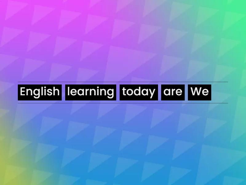 LATIHAN PRESENT CONTINUOUS TENSE - Unjumble LATIHAN PRESENT CONTINUOUS TENSE - Unjumble
