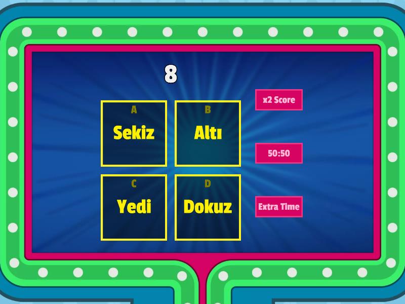 SAYILAR (0-100) 2 - Gameshow quiz