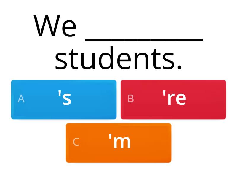 Verb to be - Part 1 - Quiz