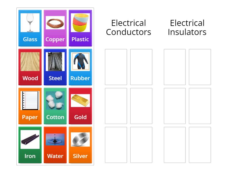 Sorting Conductors and Insulators - Group sort