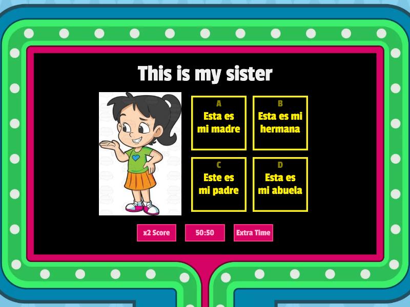 Mi familia. / My family. - Gameshow quiz