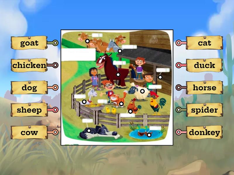 Power Up 1 Unit 3 On the farm - Labelled diagram