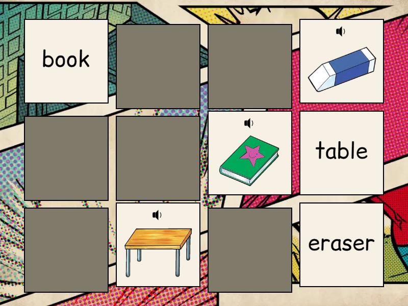 Kid's Box Starter Unit 2 Pairs - Matching pairs