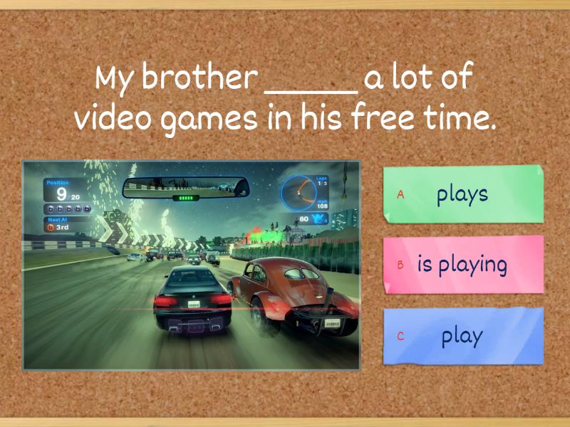 Present Sim. or Pres. Cont. - Quiz