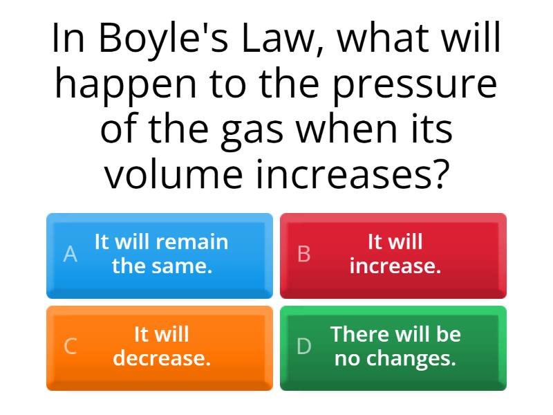 Combined Gas Law - Quiz