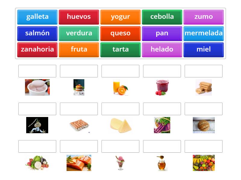 Los ALIMENTOS - Match up