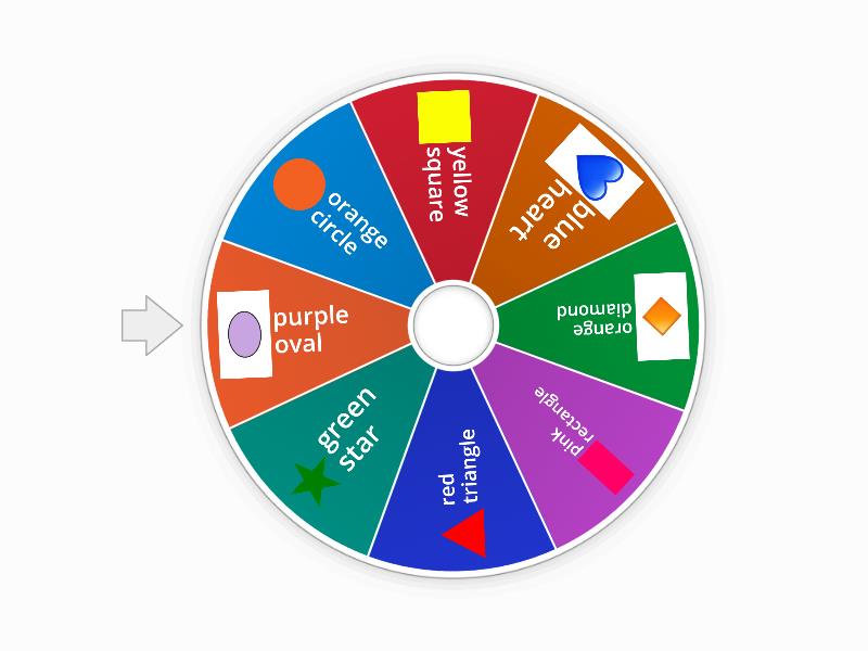 Shapes and colors - Spin the wheel
