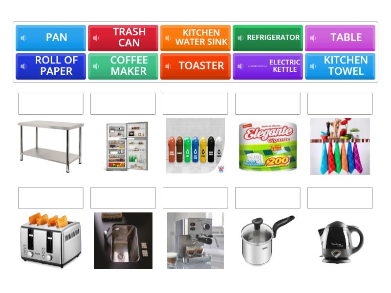 PARTS OF THE KICHEN !!!!! - Match up