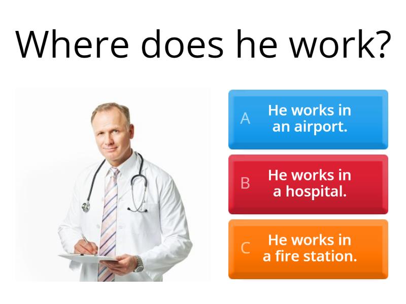 UNIT 9 - WHERE DOES SHE WORK? - Quiz