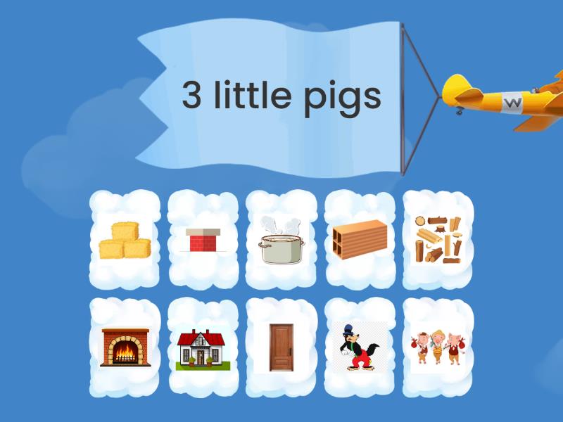Match the pictures - The Three Little Pigs - MEIE - Find the match