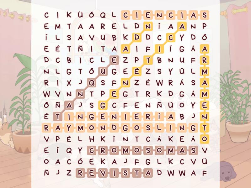 sopa de letras revista cientifica - Wordsearch