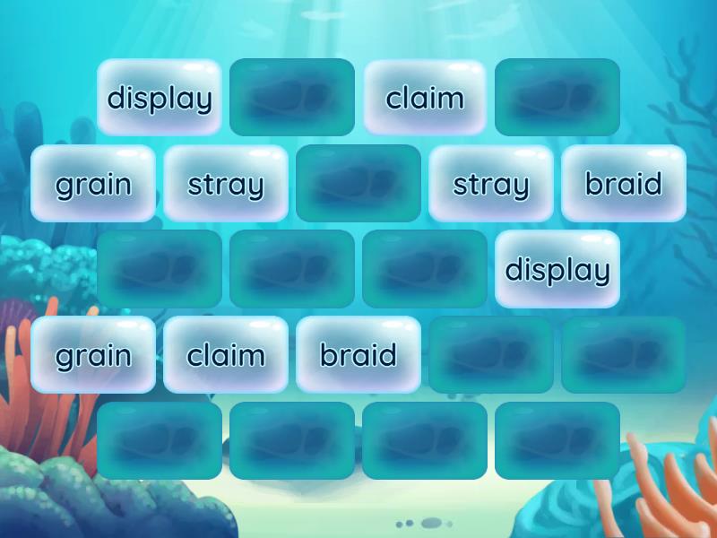 Find the ay and ai Words - Matching pairs