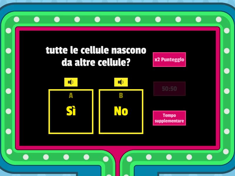 Le cellule si riproducono - Gameshow quiz