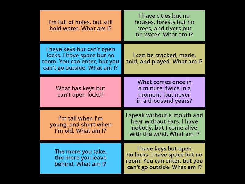 READING: Riddles for children (B1-B2) - Flip tiles