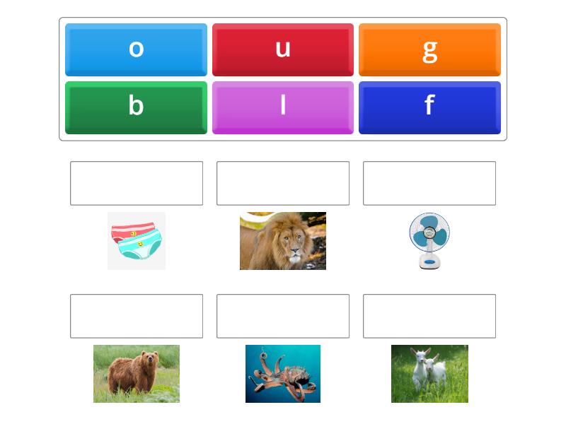Jolly Phonics Set 3 matching game - Match up